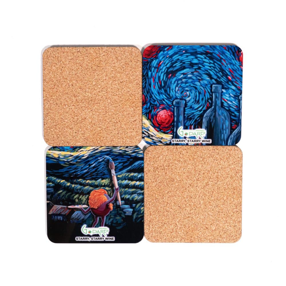 Starry Starry Wine Coasters – Michael Godard